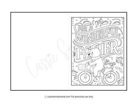 21 Cute Free Printable Fathers Day Cards To Color Cassie Smallwood