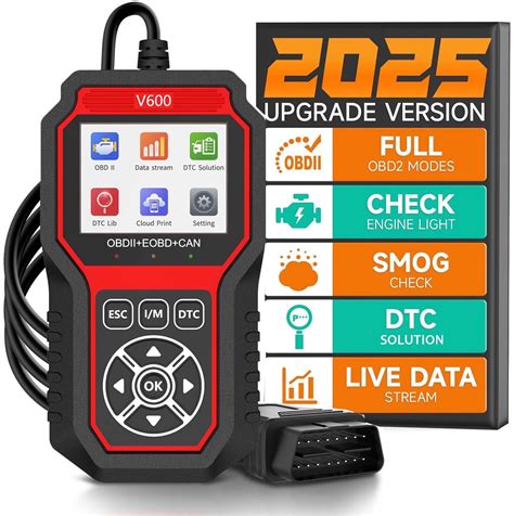 OBD2 Scanner Code Reader: ROTTAY Car Check Engine Code Reader, OBD2 Scanner Diagnostic Tool, CAN ...