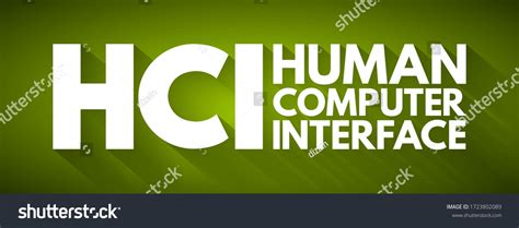Hci Human Computer Interface Manmachine Studies Stock Vector Royalty Hci Human Computer Interface Manmachine Studies Stock Vector Royalty