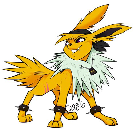 Jolteon Pokemon Commission By Dragonfoxgirl On Deviantart