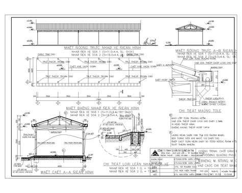 Bản vẽ mái che CAD Tải ngay miễn phí để thiết kế mái che hiệu quả