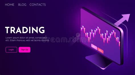 Financial Analytics Concept Candlestick Chart Trading Business Application Template Stock