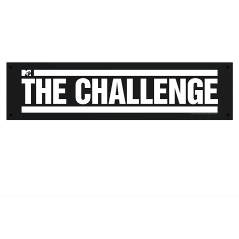 The Challenge Logo Panneau En Métal Paramount Shop