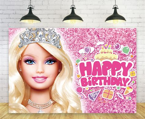 Buy Barbie Backdrops For Girl Birthday Party Decorations Supplies Barbie Theme Birthday Photo