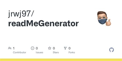GitHub Jrwj ReadMeGenerator