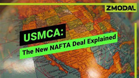 USMCA New NAFTA Deal Explained Zmodal Digital Intermodal Logistics Provider