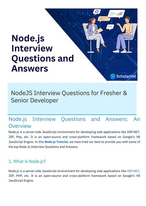 Node JS Interview Question PDF By ScholarHat PDF