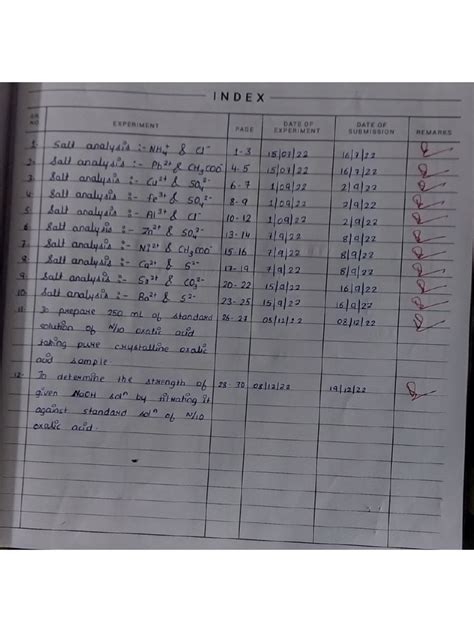 Practical File Xi Science Pdf