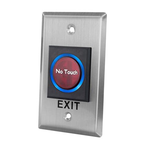 Infrared Exit Button Stainless Steel No Touch Door Grandado