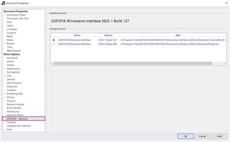 Installation And Version Management Sofistik Rhinoceros Interface 2025 Installation And Version Management Sofistik Rhinoceros Interface 2025