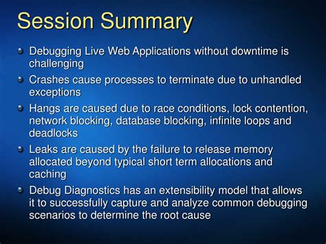 Ppt Advanced Troubleshooting With Debug Diagnostics On Iis 6