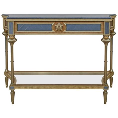 Gold Leaf Console Table For Sale At 1stdibs