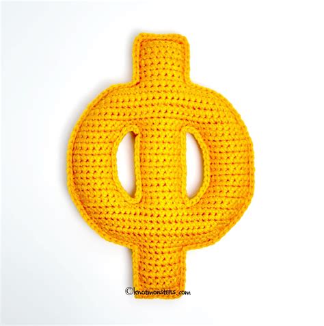 Letter Phi Crochet Pattern Only Pdf Download Amigurumi Instructions