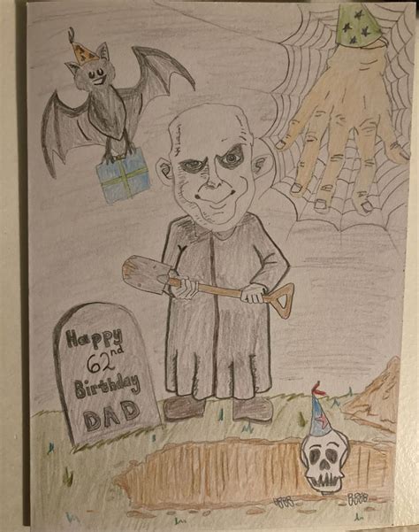 Uncle Festa Birthday Card Birthday Cards Halloween Themes Cards