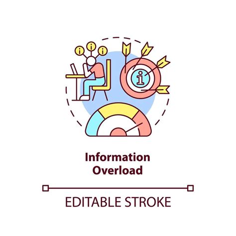 Information Overload Concept Icon Information Industry Complication Abstract Idea Thin Line