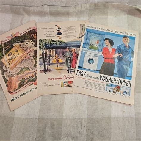Vintage Print Ads Life Magazine In 1950s And 60s 24 Pages Full And 2
