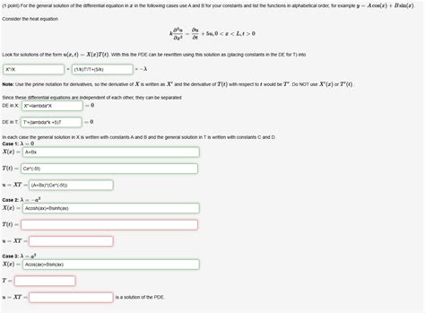 Solved Point For The General Solution Of The Chegg Com