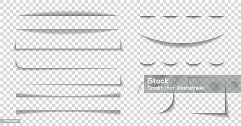 디바이더 섀도우 라인입니다 그림자가 있는 종이 의 분배기 웹 페이지용 상자입니다 투명 한 배경에 프레임 배너 텍스트에 대한 효과가 있는 테두리를 디자인합니다 웹 사이트에