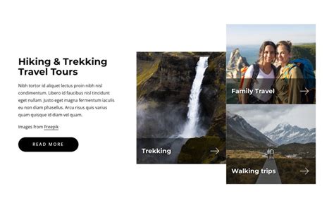 Trekking Travel Tours Css Template By Nicepage