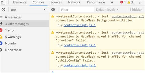 Unchecked Runtime Lasterror Could Not Establish Connection Issue Metamask Metamask