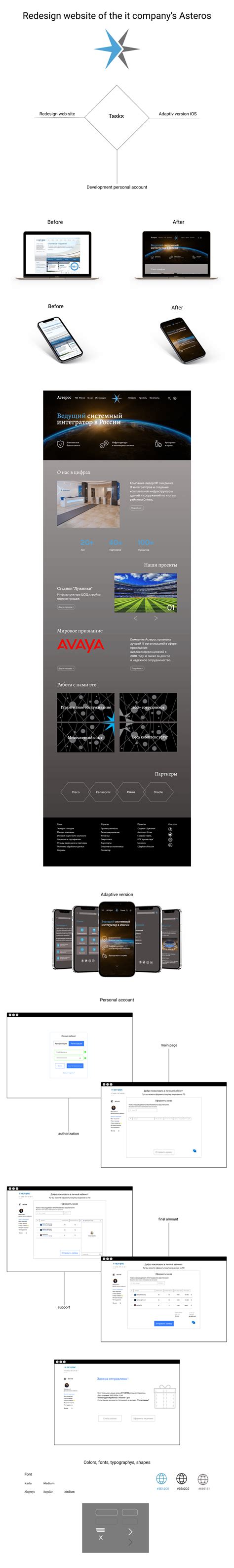 Asteros Redesign Uxui On Behance