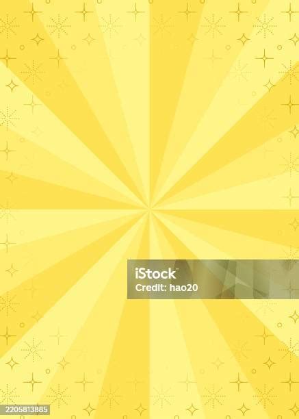 햇살 및 조명 효과 패턴 배경 스타 버스트 광선 방사 선 수직 광고에 대한 스톡 벡터 아트 및 기타 이미지 광고 광선 노랑 Istock