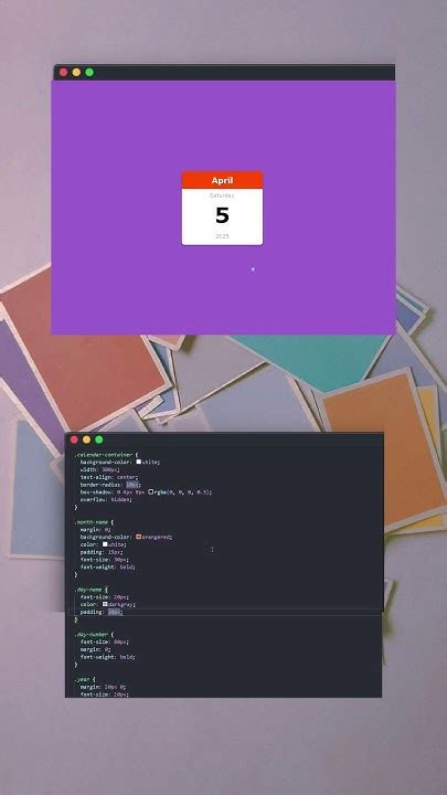 How To Create A Small Calender In Html Css Js Web Development