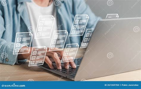 Document Management System Dms Concept Automated Processing For Efficient File Management