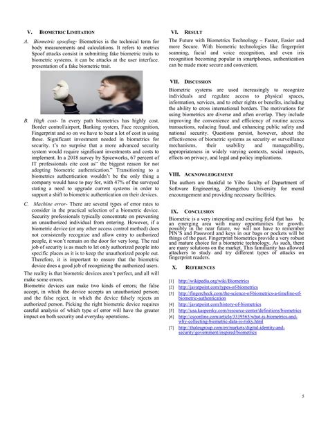 Biometrics Researchthesis Paper Pdf