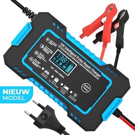 2025 Acculader 12 24v 4 6 8a Reparatiemodus Druppellader Accu Lader Voor Auto Bol