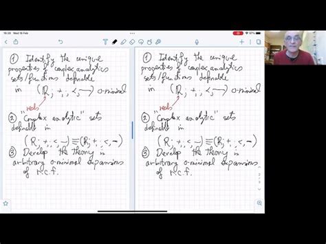 Free Video Complex Analysis In O Minimal Expansions Of Real Closed Fields Lecture 1 From