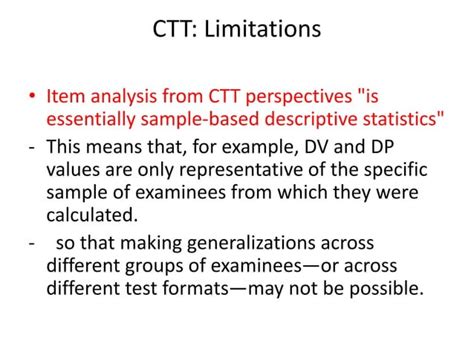 Classical Test Theory Ctt By Dr Jai Singh Pptx Standardized