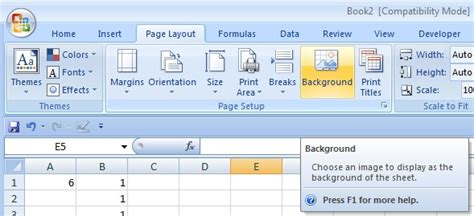 Set A Picture As An Excel Userform Background