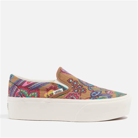 Vans Classic Stackform Canvas Trainers In Pink Lyst