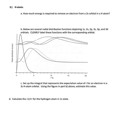 Solved 3 H Atom A How Much Energy Is Required To Remove