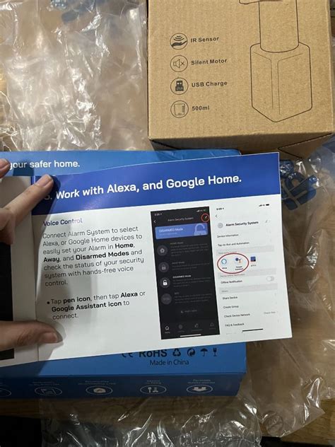 Agshome Wireless Alarm System Wifi Door Alarm System 5 Piece Kit App Alert Featuring 1 Alarm