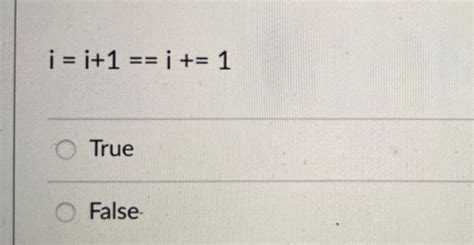 Solved I I1 I 1 O True False