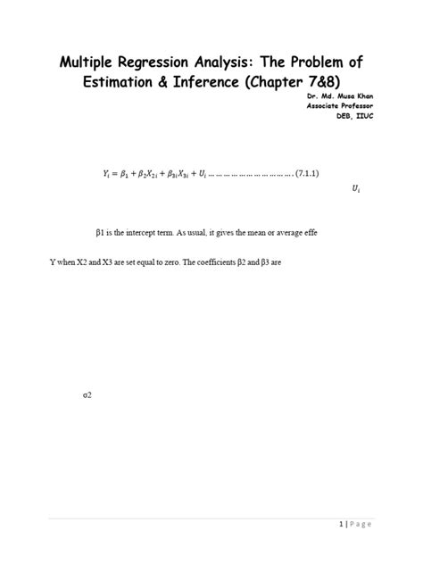 multiple regression analysis three variables 1 pdf ordinary