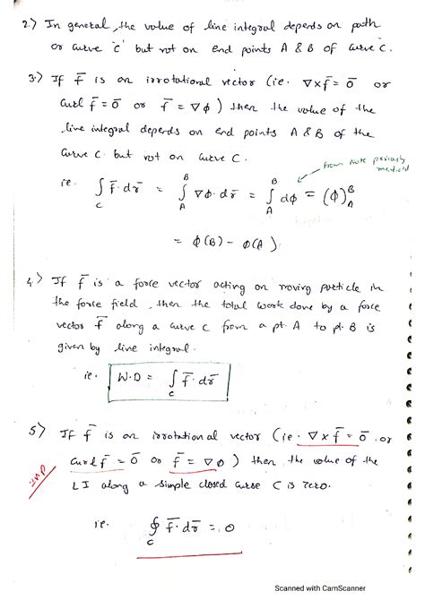 Solution Mathematics Vector Integration Studypool