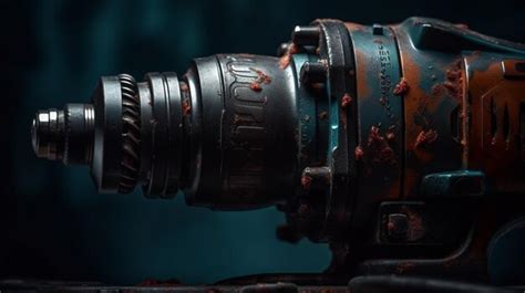Premium Ai Image A Dirty And Rusty Drill That Has Been Used To Remove