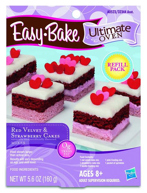 Easy Bake Ultimate Oven Red Velvet And Strawberry Cakes Refill With