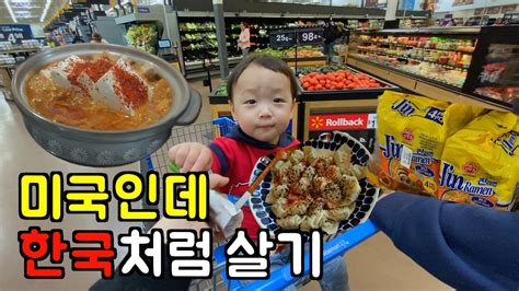 찐 미국 일상 🇺🇸 여기 미국 맞아요 근데 한국처럼 삽니다만 😇 역대급 돼지고기 김치찌개 비법 마트 장보기 양념물만두 홈굿즈 쇼핑 리모델 L 미국 브이로그