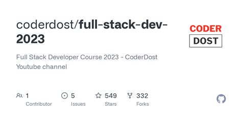 github coderdost full stack dev 2023 full stack developer course