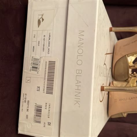 Manolo Blahnik Shoes Mano Blanhik Mesh Gold Lurum Poshmark