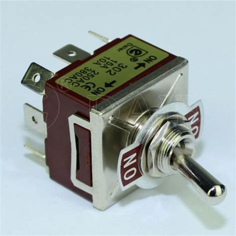 China 12mm On On Locking 15a 3 Pole Pcb 9 Pin Toggle Switch China 9 Pin Toggle Switch Pcb