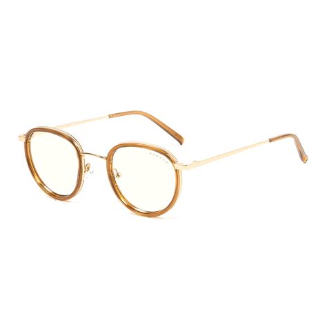 Gunnar Optiks Atherton Blue Light Filter Glasses Gold Clear Tint