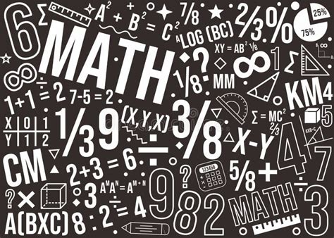 Mathematic Pattern Or Background Design Stock Illustration