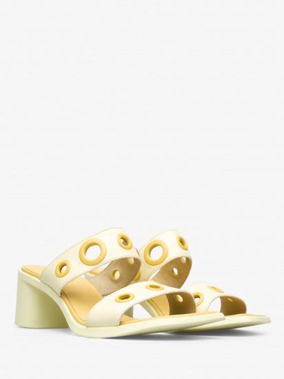 Шльопанці Camper Meda K201169 002 для жінок колір Жовтий купити в Києві Україні в магазині