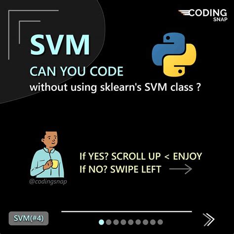 Coding Snap Svmpart 4 👉 Coding The Svm Down In Python