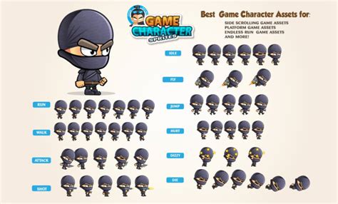 Create Game Asset D Game Character Animation Sprite Sheet For Your Game By Koviit Fiverr